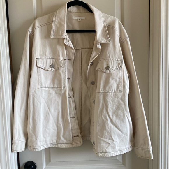 PacSun | Jackets & Coats | Pacsun Ml Denim Jacket White Wash | Poshmark